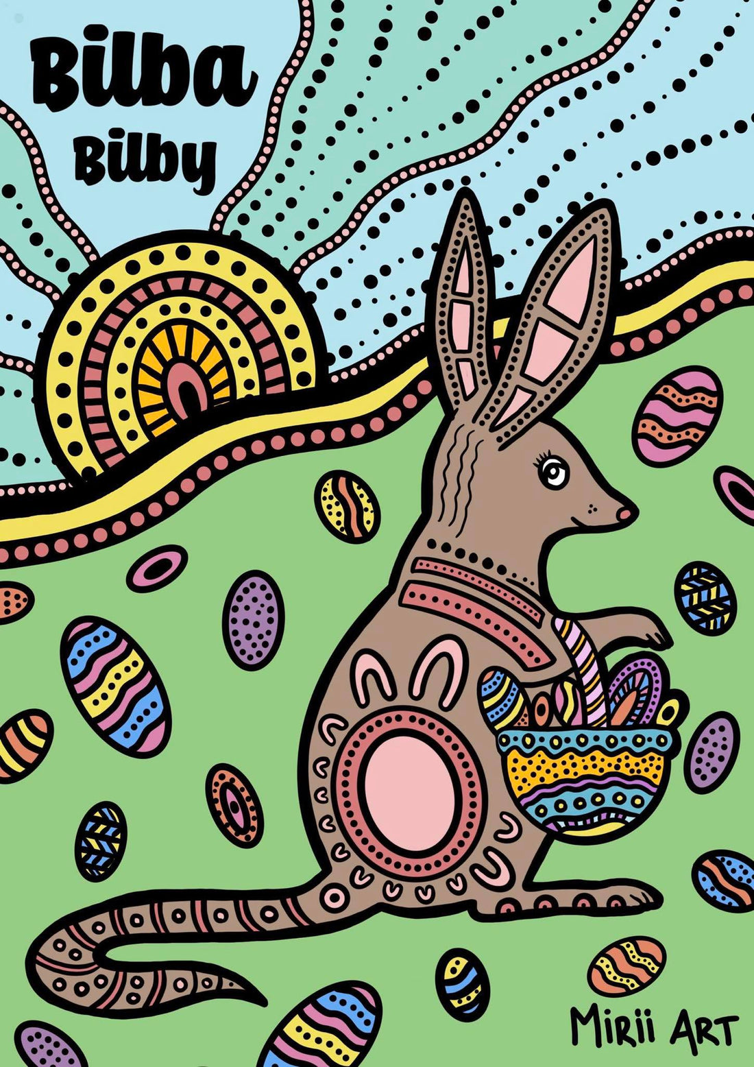 Easter Bilby Colouring Page - FREE Download – Mirii Art
